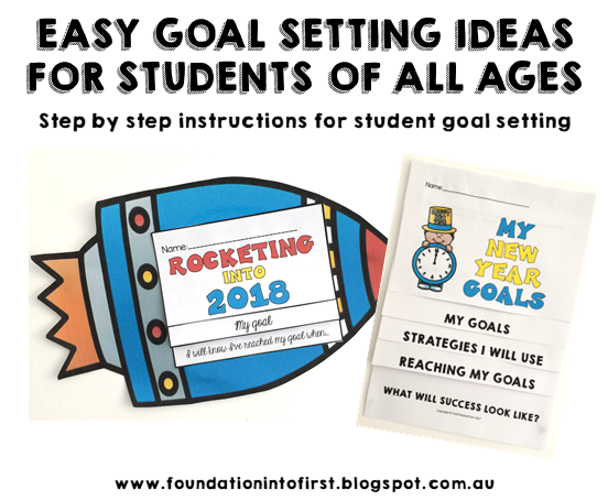 Easy goal setting ideas for students of all ages | Foundation into First