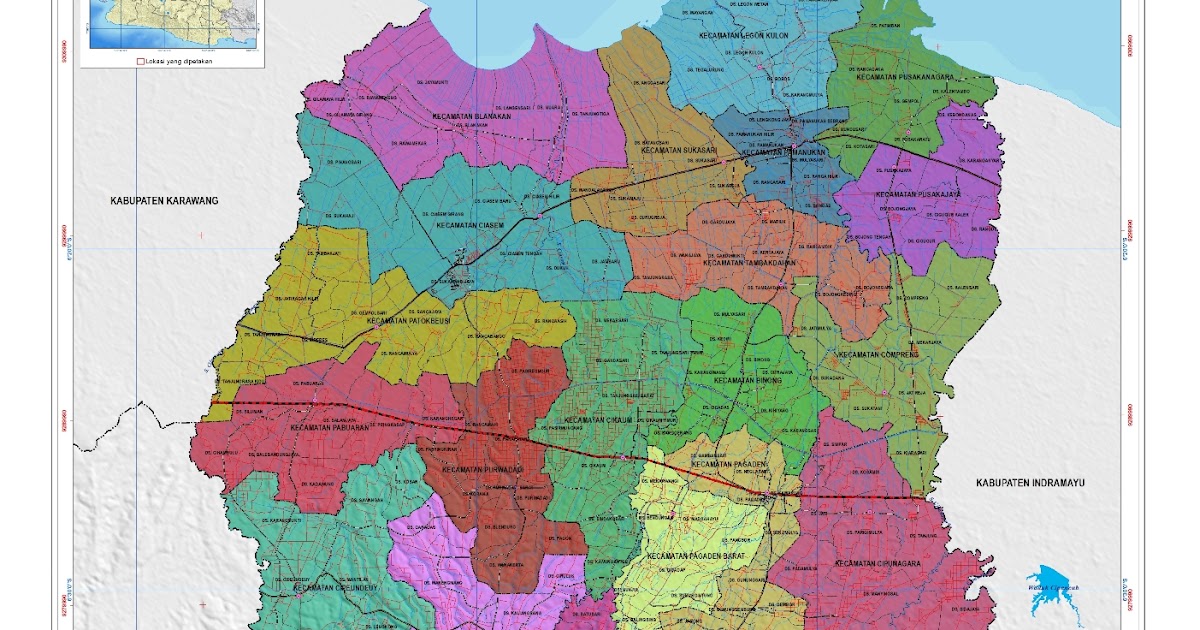 Peta Kabupaten Subang