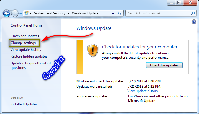 Cara Mudah Menonaktifkan Windows Update pada Windows 7