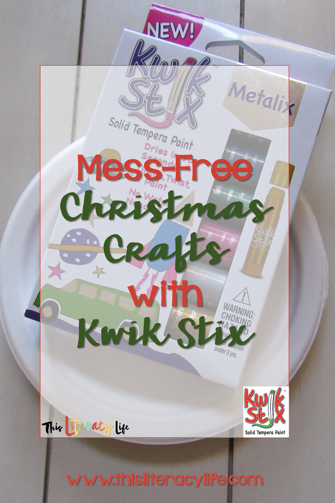 Mess-Free Christmas Crafts with Kwik Stix Giveaway! | This Literacy Life
