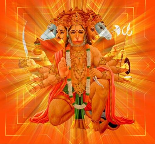 Why the Lord Hanuman is always depicted in Red/ Orange colour Sindoor?