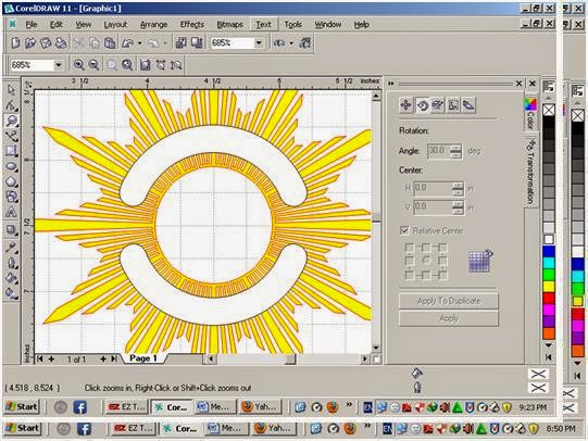 Belajar Corel Draw: Membuat Logo Muhammadiyah