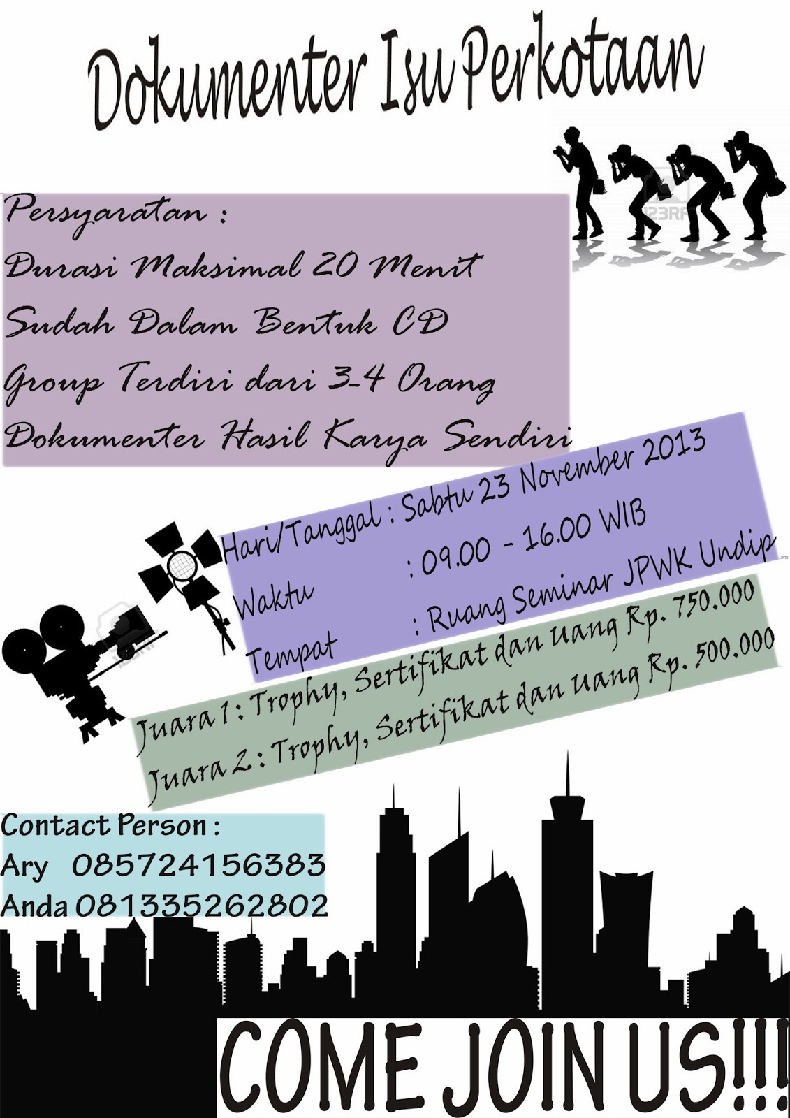 My Dreamworld: Contoh Poster