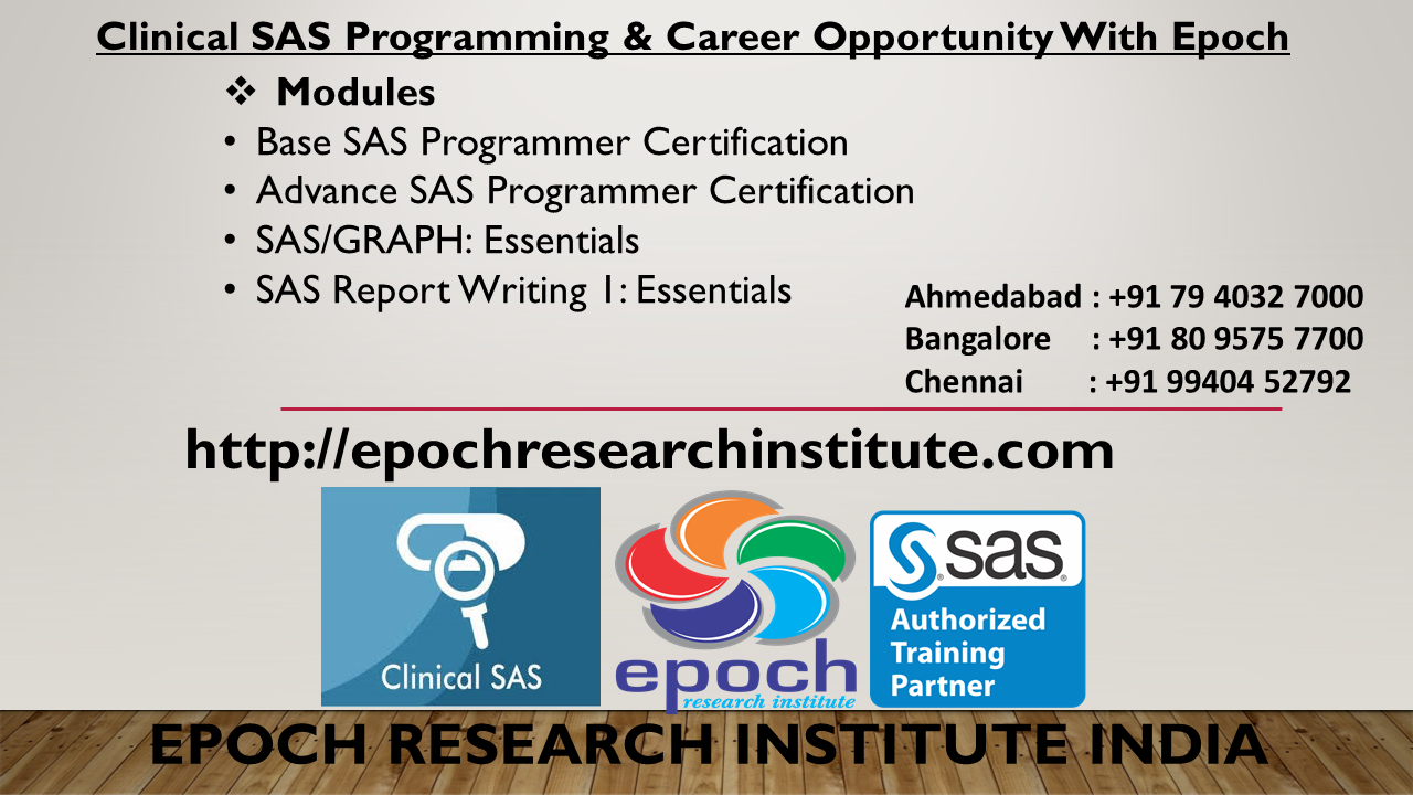 Clinical SAS Programming | Data Science| SAS Training in Bangalore ...