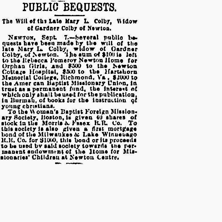 AnceStory Archives: Charles Lewis Colby and Family Line