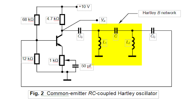 RANDOM ELECTRONIC IDEAS: PRACTICAL DESIGN OF HARTLEY OSCILLATOR USING BJT