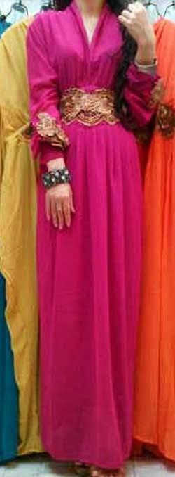 (Gaun) Model baju pesta kain sifon modern