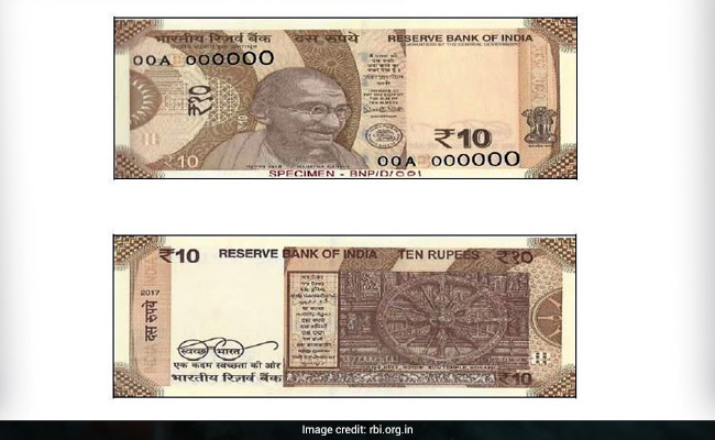RBI Introduces `10 banknote in Mahatma Gandhi (New) Series