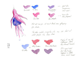 sbwatercolors and sketching: And Yet Another Violet Comparison Exercise