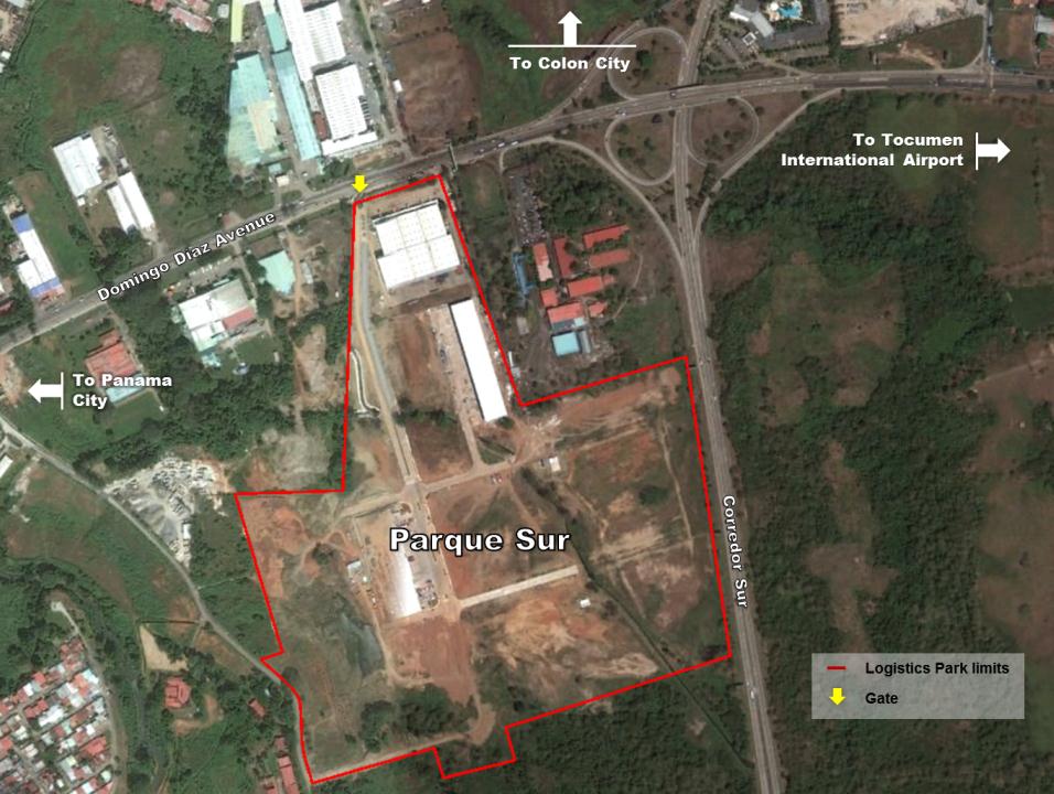 PARQUE LOGÍSTICO Y CORPORATIVO SUR PANAMÁ: UBICACIÓN PARQUE LOGÍSTICO Y ...