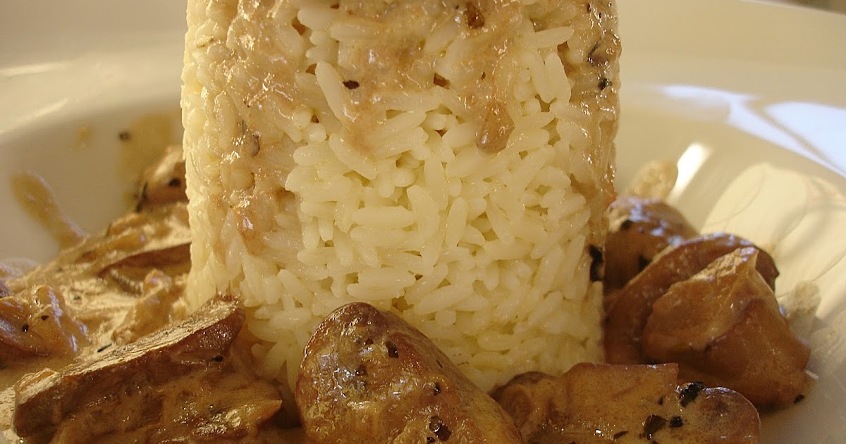 Ρύζι με μανιτάρια και σάλτσα Μαδέρα | Madeira Recipe.
