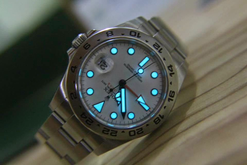 . H o b i J a m . : (SOLD) Rolex Explorer II orange-GMT Polar 42mm ...