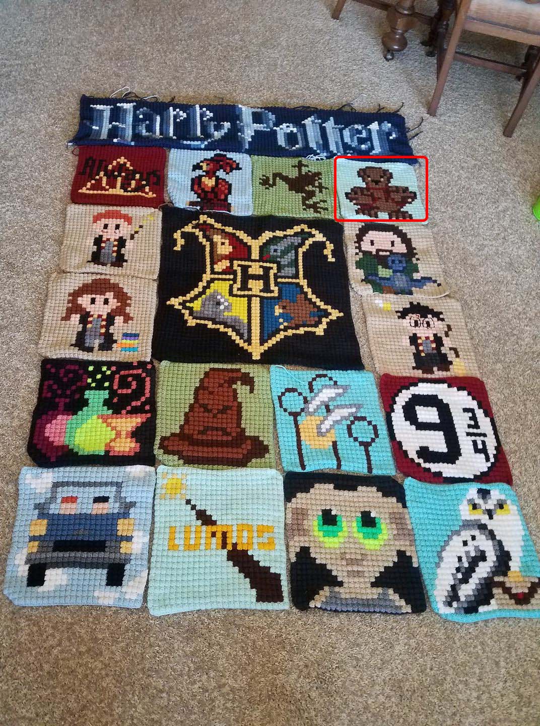 Ravenpuff & Magic Stuff: Harry Potter Crochet c2c squares