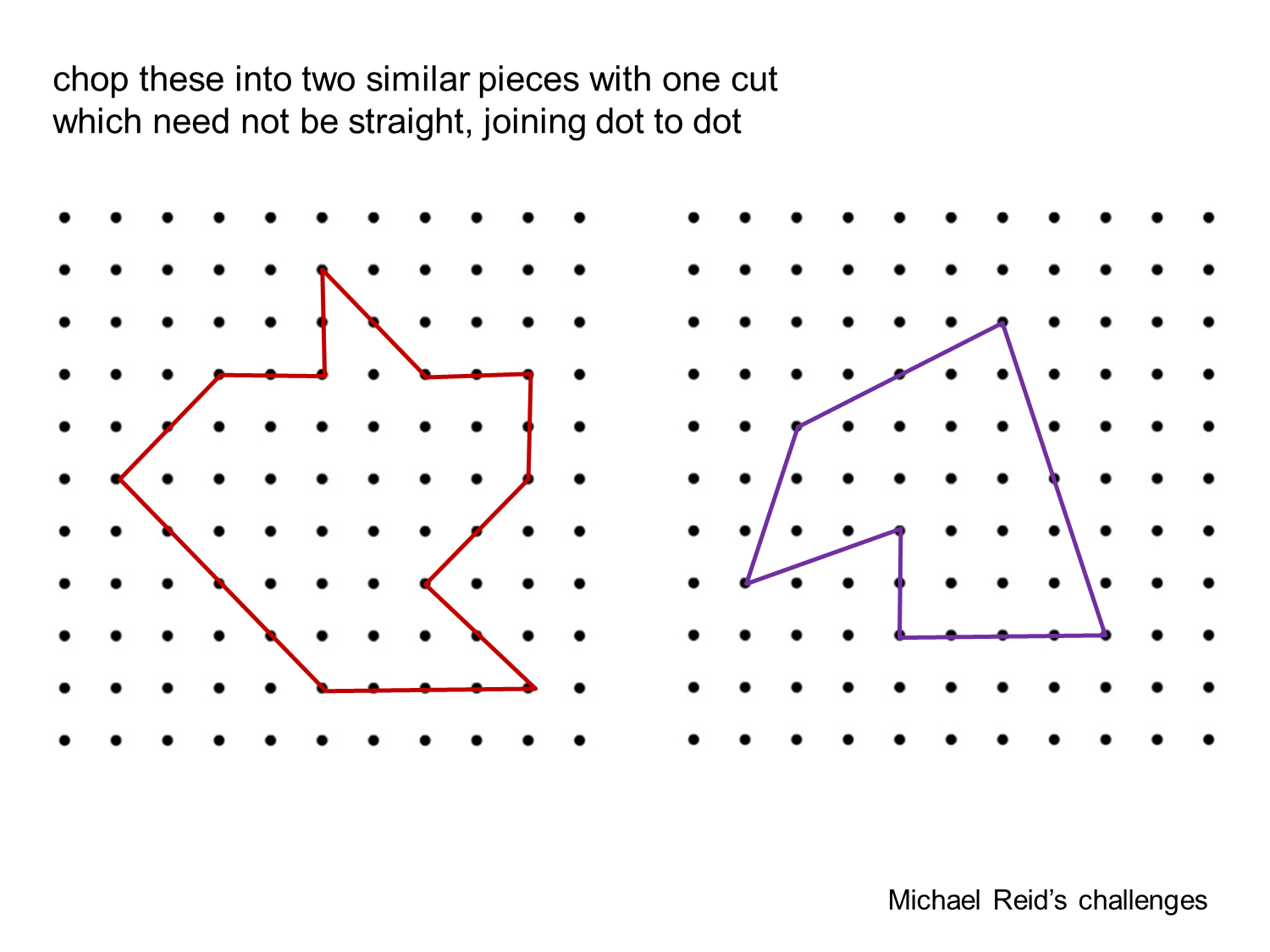 MEDIAN Don Steward mathematics teaching: two similar shapes