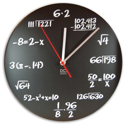 La Pulpera: Reloj para matemáticos