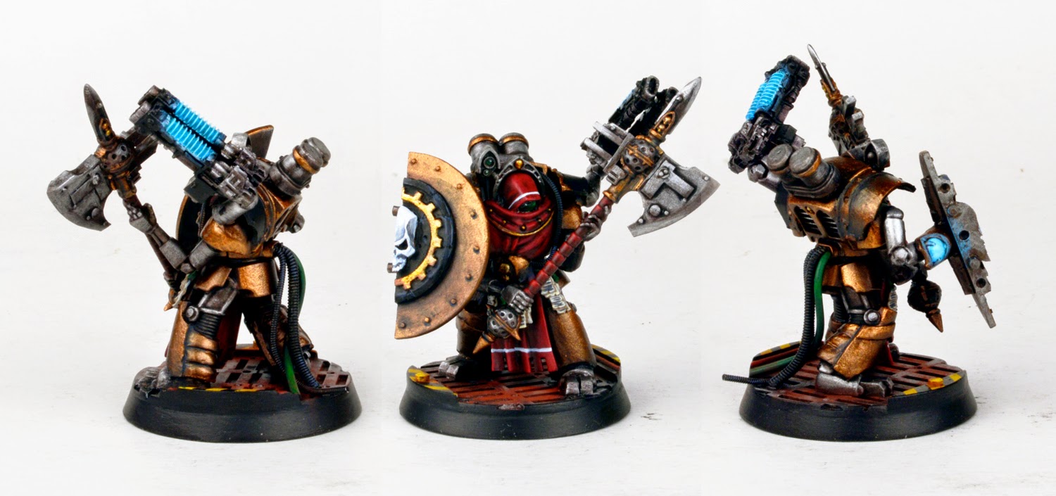 davetaylorminiatures: Mechanicum - Myrmidon Secutars stand ready.