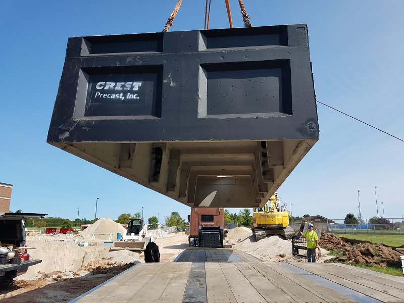 Crest Precast Concrete: Precast Concrete Fire Protection Tank - Howards ...