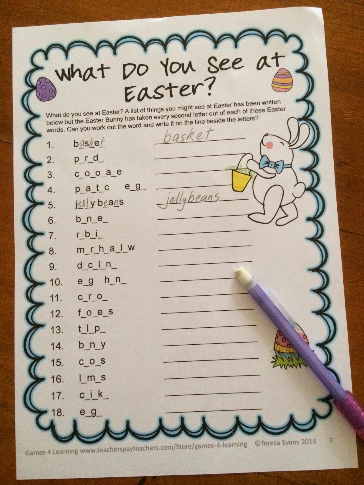 Fun Games 4 Learning: Easter Literacy Freebies