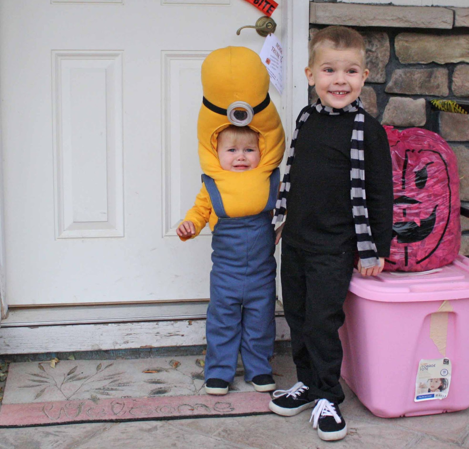 Running With Scissors: Gru and Minion Halloween Costume
