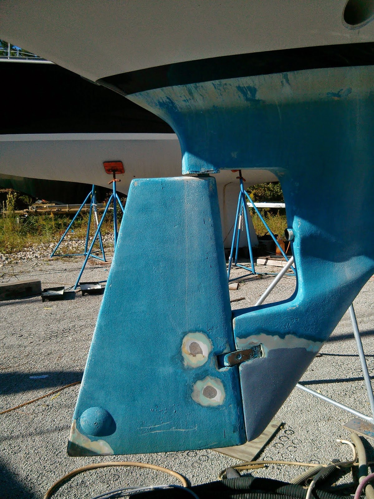 SV Pilgrim: Creating A Template for Morgan 382 Rudder Modifications