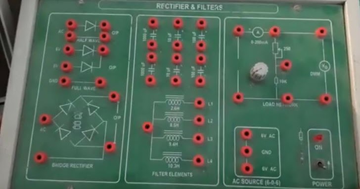 Full wave rectifier without using filter lab experiment | Electronics ...