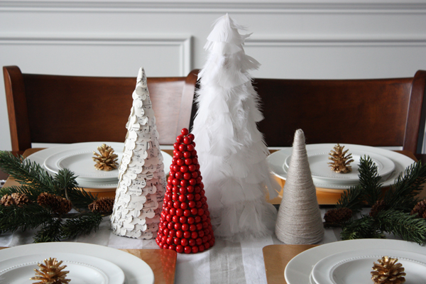 A Simple Kind of Life: DIY Christmas Decor: Decorated Paper Mache Tree