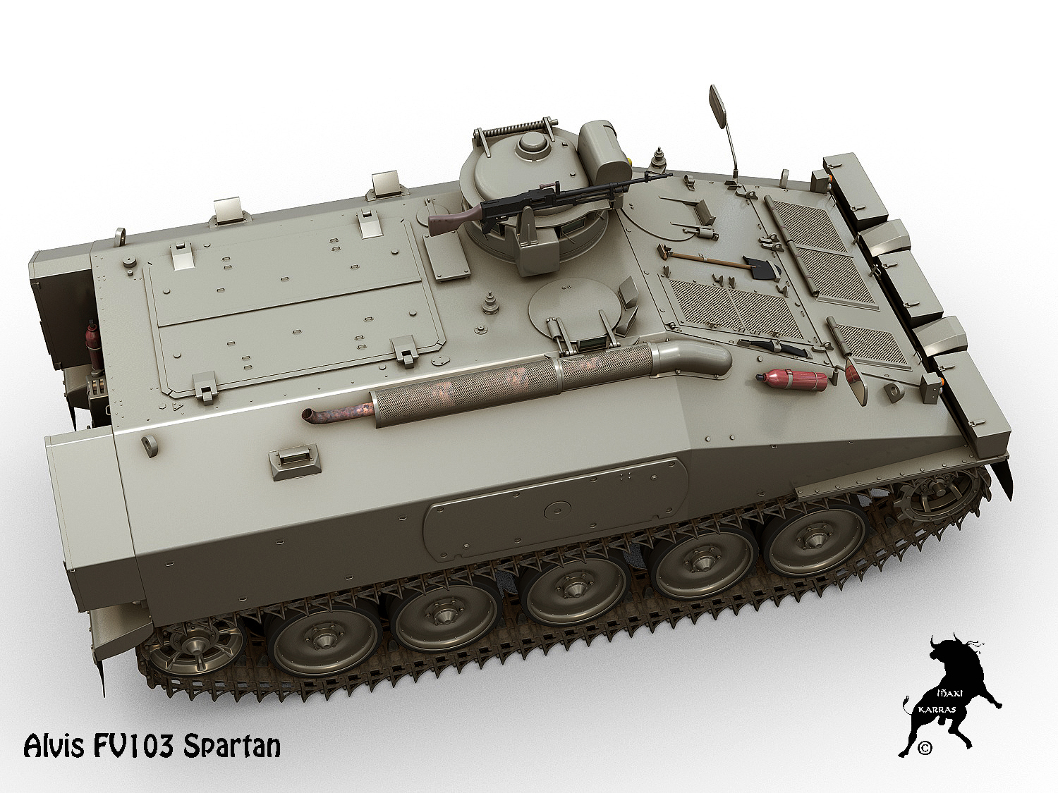 Modelos 3D: Alvis FV103 Spartan