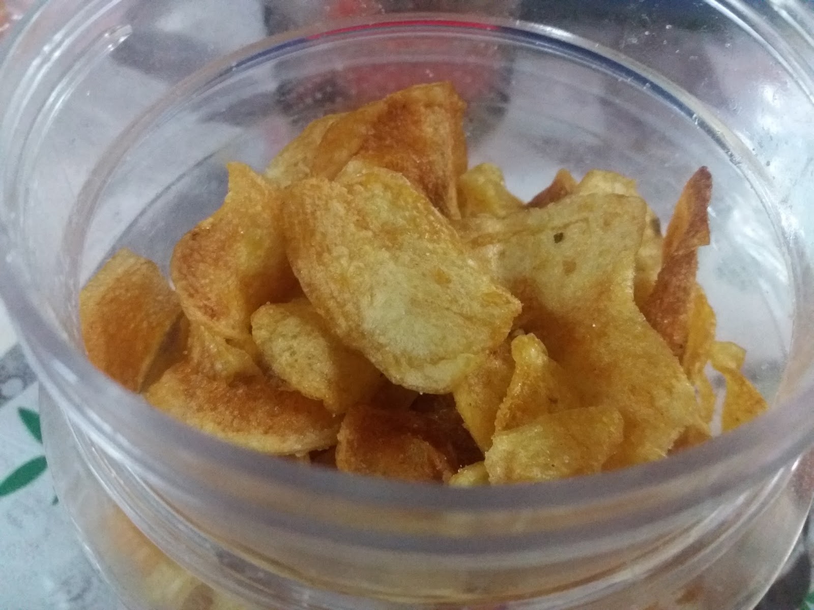 Girl With 3 Dimples: DIY Easy Potato Chips | Kerepek Kentang Rangup mudah