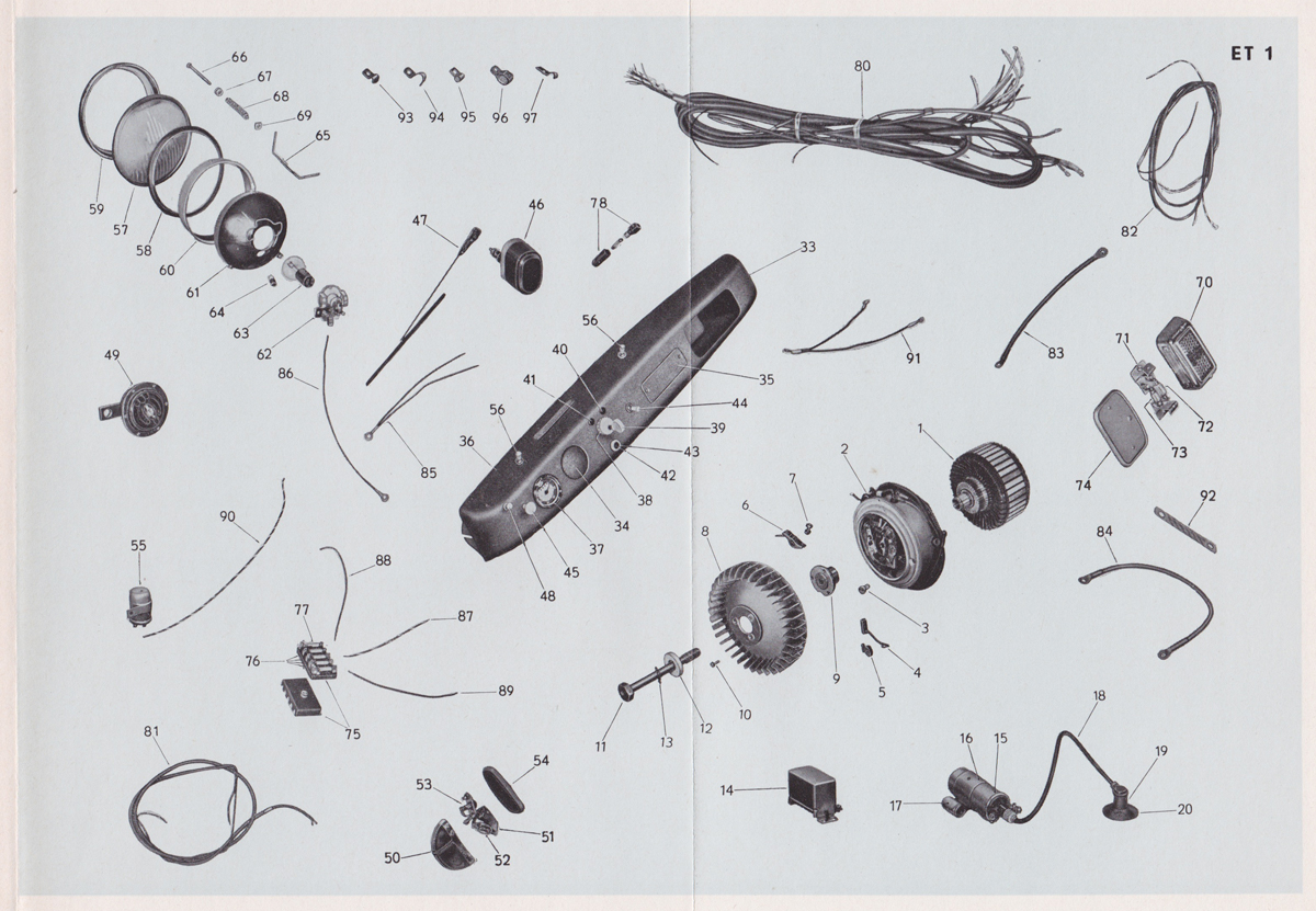 BZ's BMW Isetta 300's: Goggomobil T TS TL Parts Diagrams