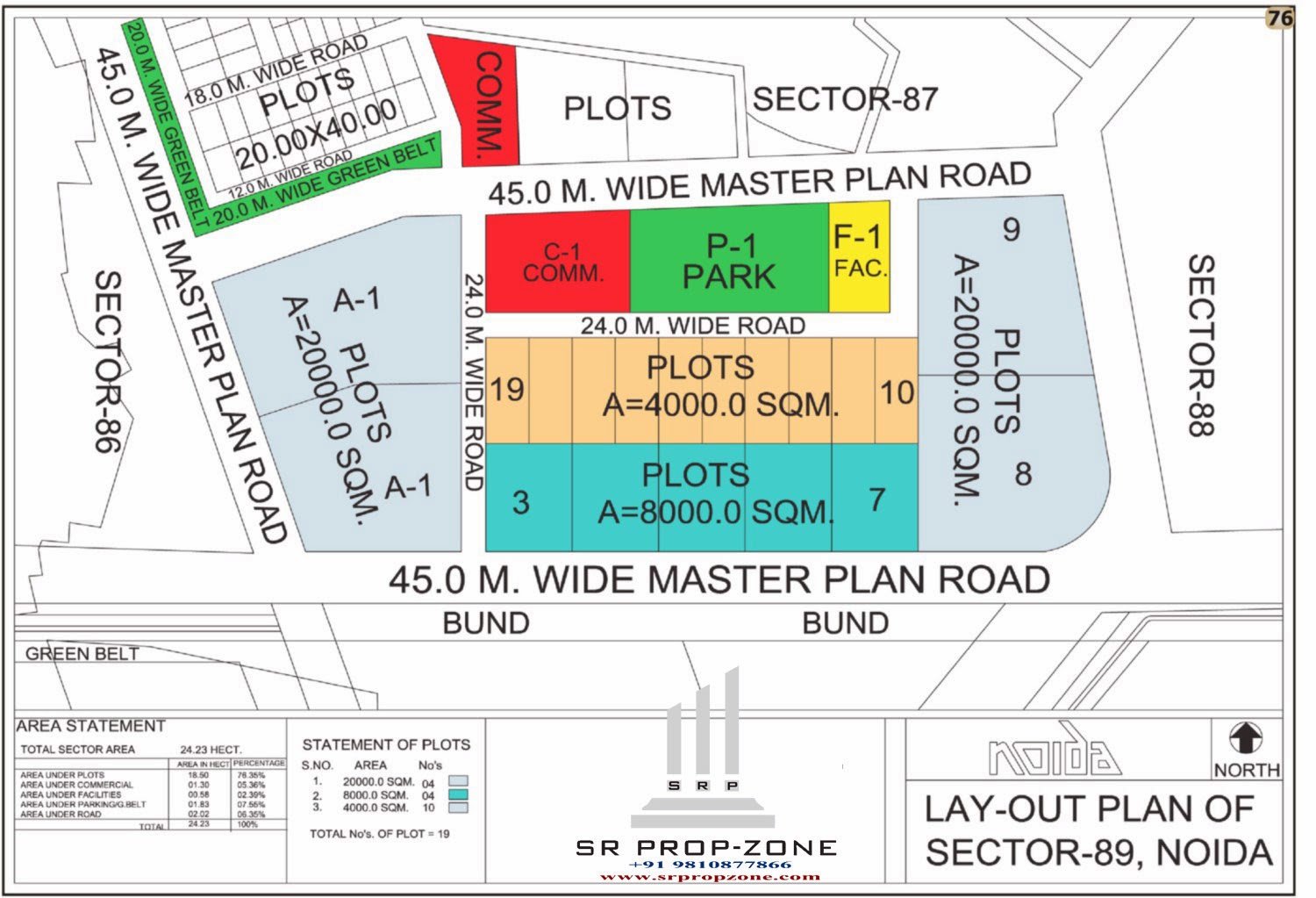Layout Plan of Noida Sector-89 HD Map - 99acres Property