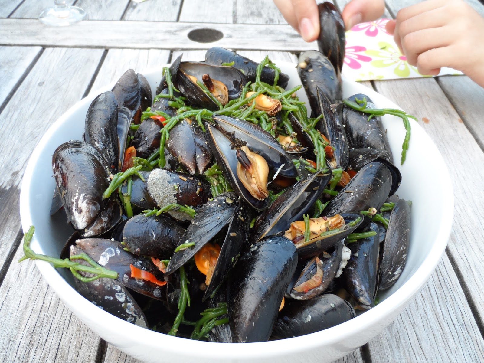 Proeven op zondag: Mossels met zeekraal