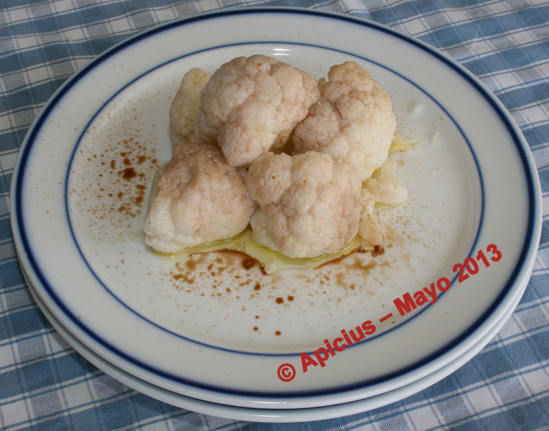 La cocina de cada día: 1216º Menú, Coliflor hervida, salchichas con ...