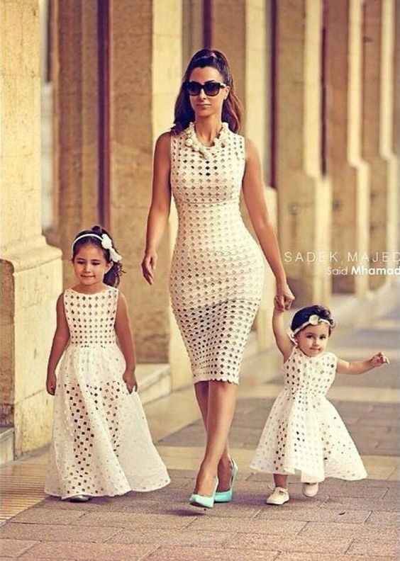 11 Outfits de moda para madres e hijos pequeños ~ Belleza y Peinados
