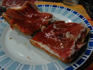 Recetas de Toskita: Pan con tomate y jamon serrano