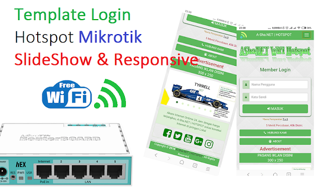 Template Login Hotspot Mikrotik Slideshow dan Responsive - KURA ZABIDAY