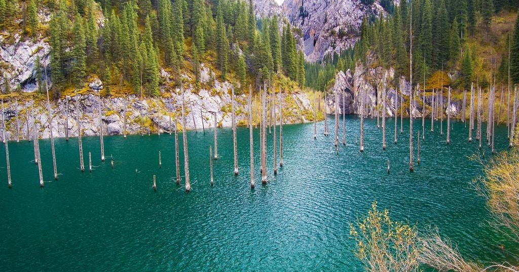 El bosque submarino del Lago Kaindy