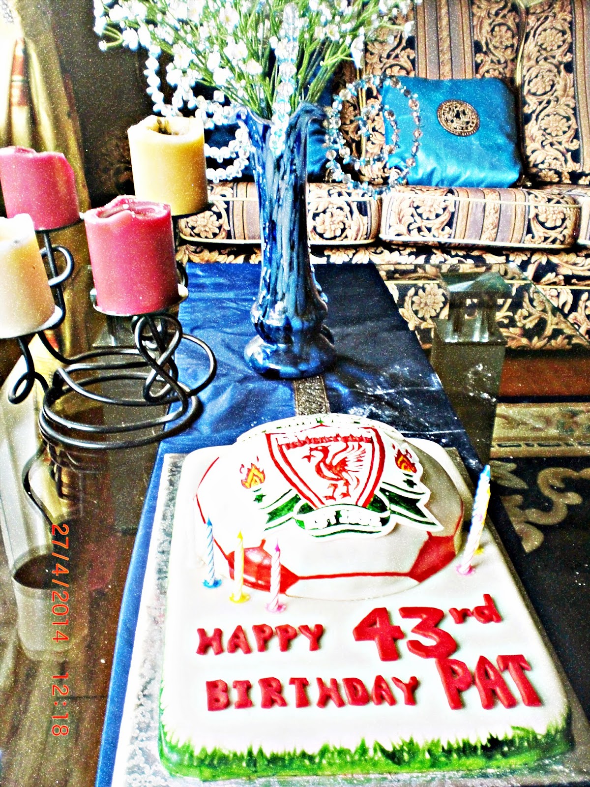 Maritoni Cakes: The 43rd Liverpool Fan's Football Cake - A Handpainted Cake