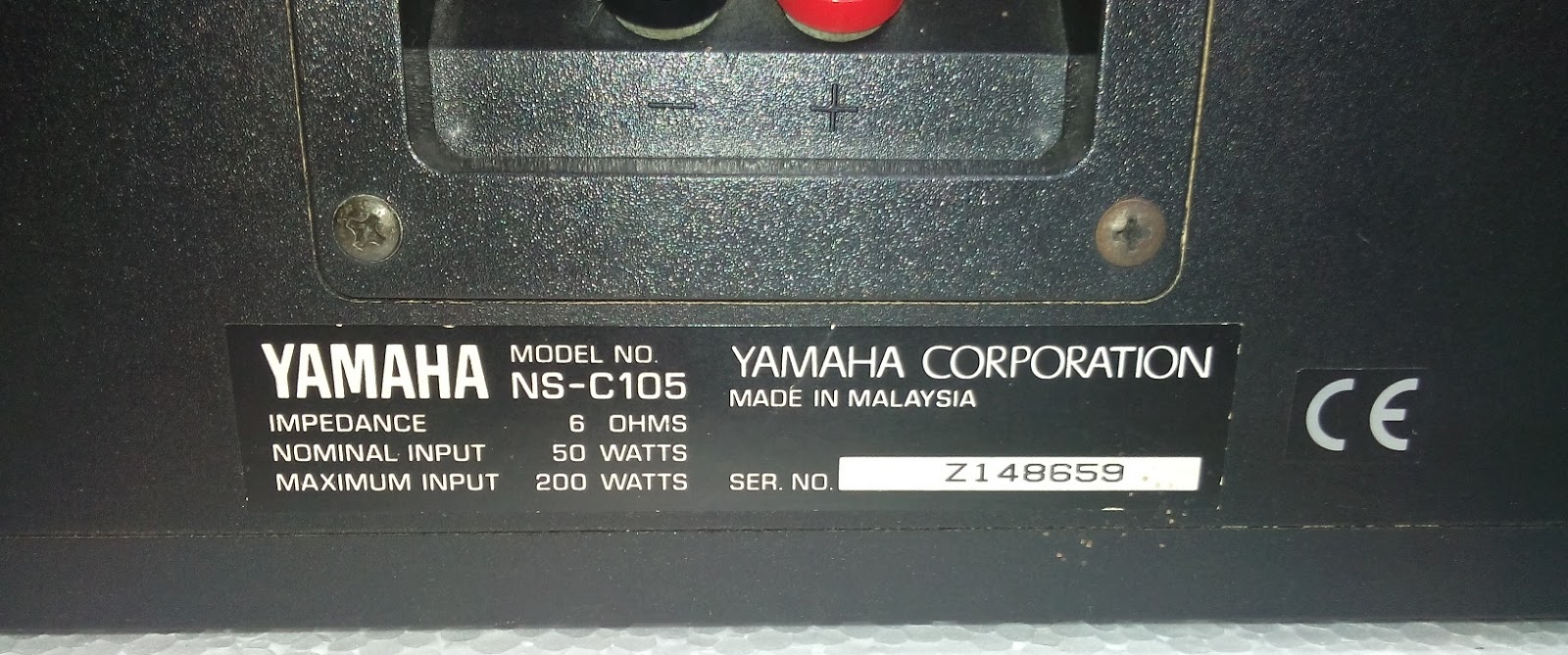 BARANG BARANG ELEKTRIK TERPAKAI DAN RARE: Speaker Center YAMAHA Model NS-C105