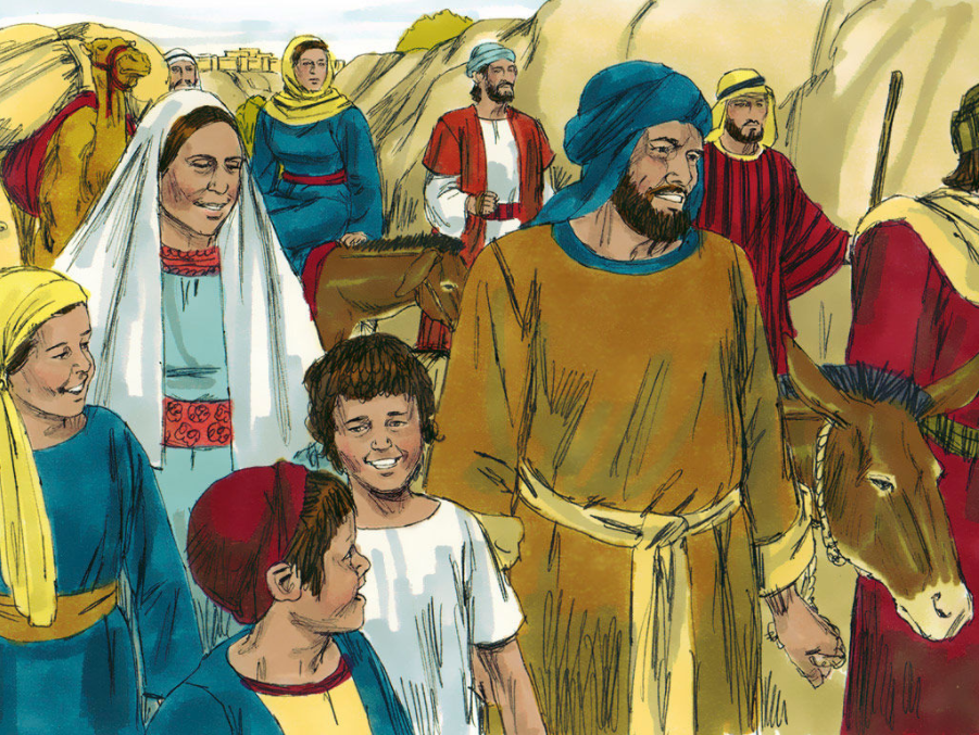 Jesus and His Family Went to the Temple