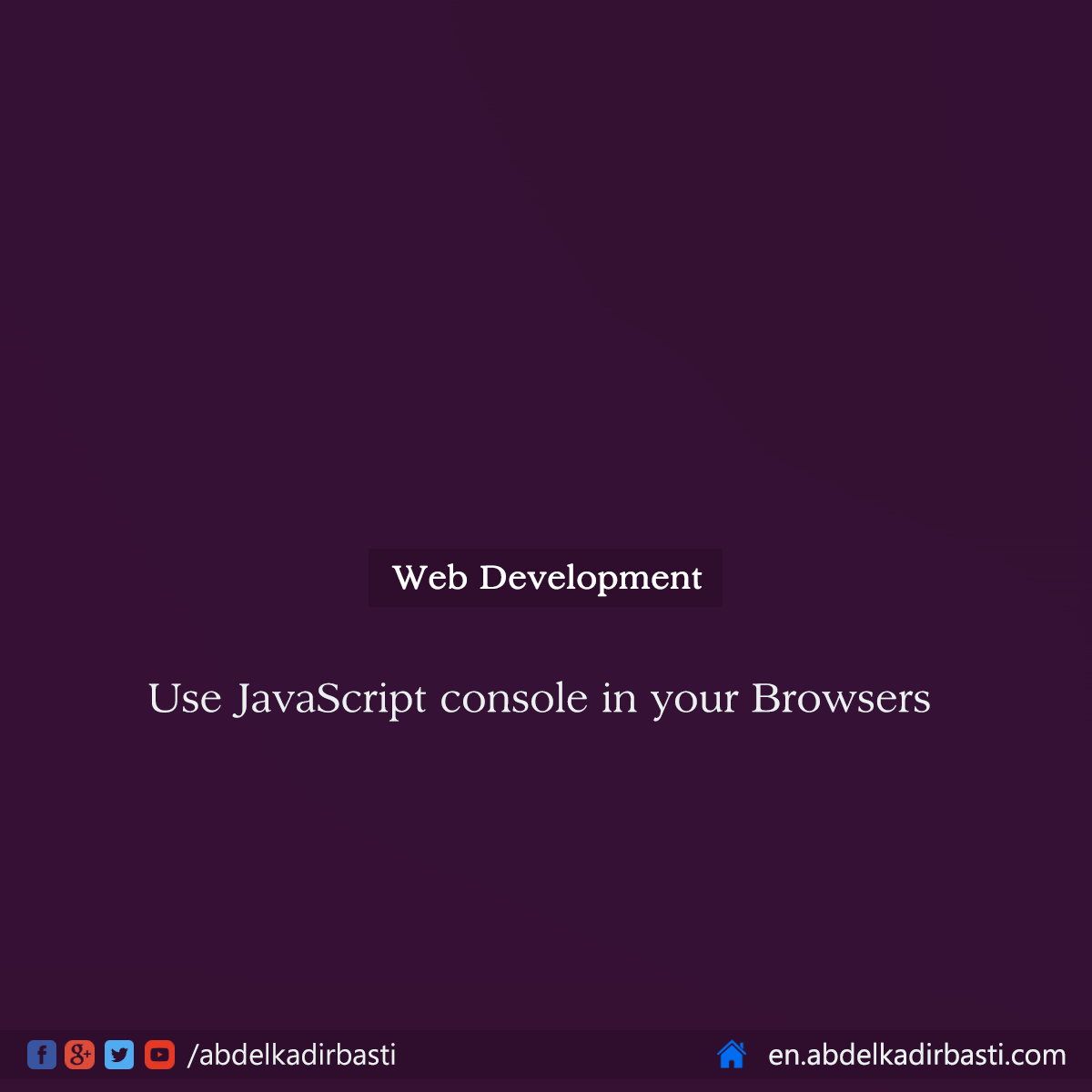 Use Javascript Console In Your Browsers Community Of Ideas