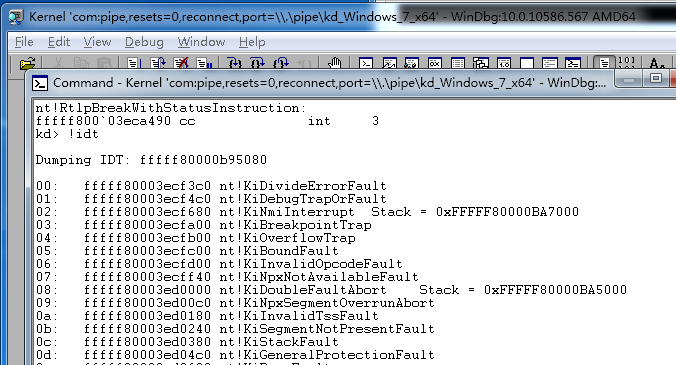 Through IDA+VMWare for debugging any kernel function