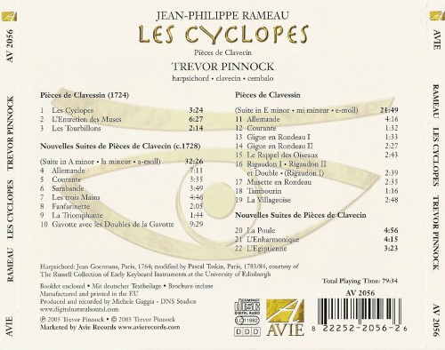 opus ohm: JEAN-PHILIPPE RAMEAU - Les Cyclopes (pièces de clavecin)