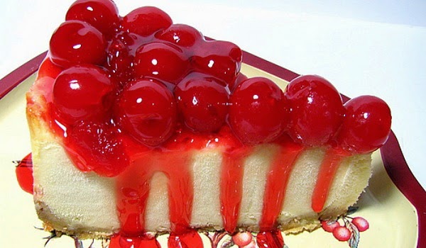 Cherry swirl cheesecake - Recipe