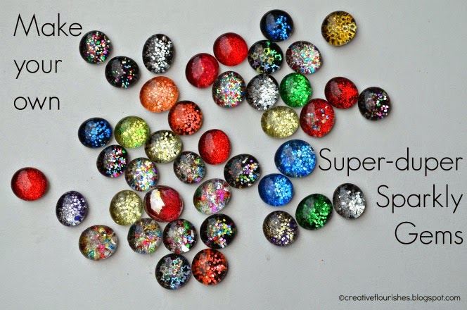 Creative Flourishes: Make Your Own Super Sparkly Glitter Gems