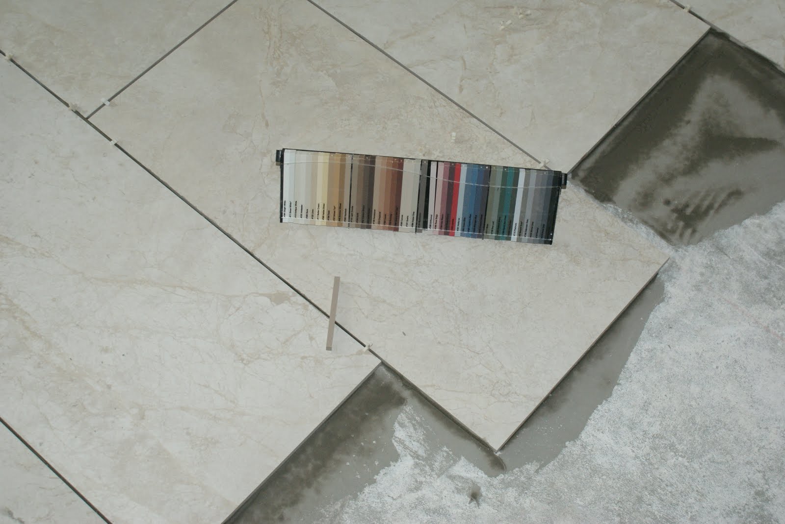 Our House Construction: Tile, Grout, and Freezing My Bottom Off