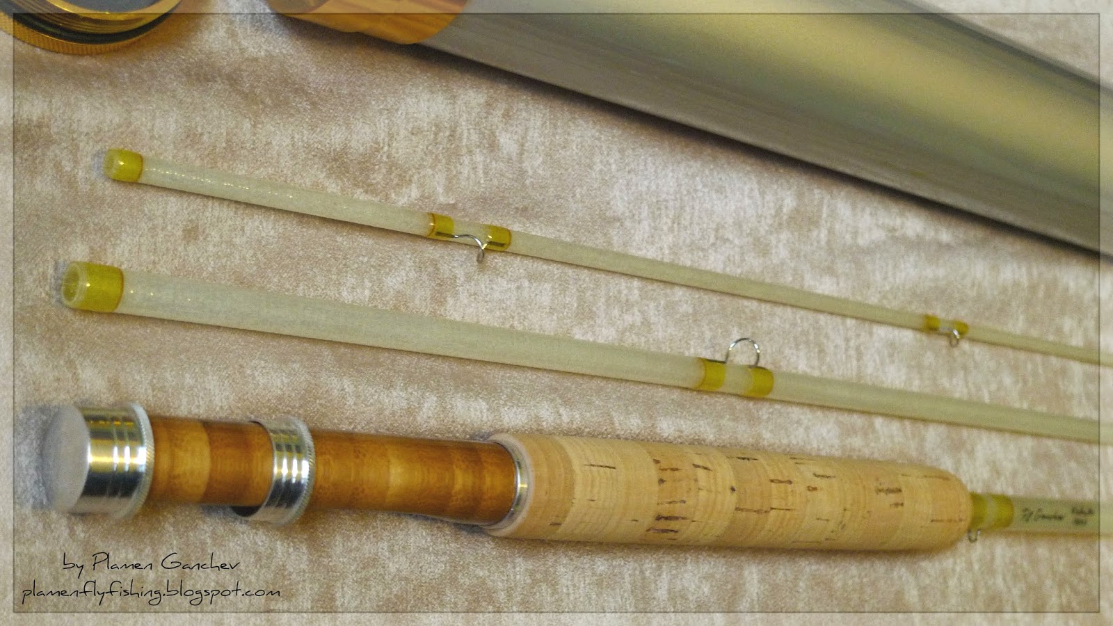 Plamen Ganchev fly rods: Kabuto fiberglass 7ft 6in 4wt custom fly rod