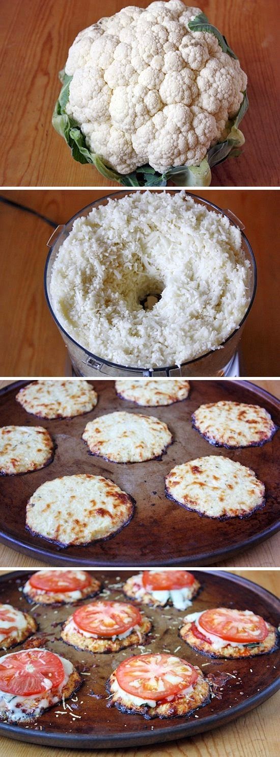 Mini Cauliflower Pizza Crusts | Best Recipes ever