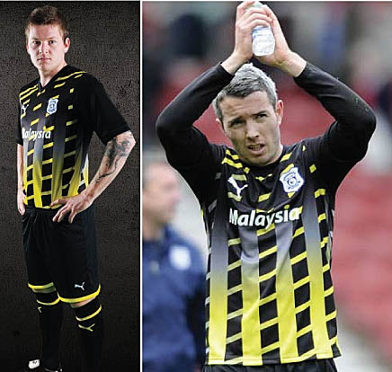 Football teams shirt and kits fan: Kits: Cardiff City 2011-12 Third kits