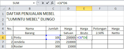 Mengolah Data Sederhana | Kumpulan Rumus dan Fungsi Excel