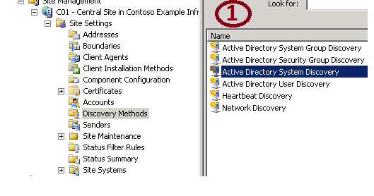 SCCM 2012: How to enable Active Directory System Discovery